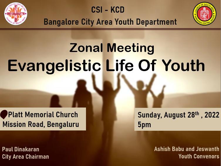 Zonal Meeting Evangelistic Life Of Youth | Karnataka Central Diocese