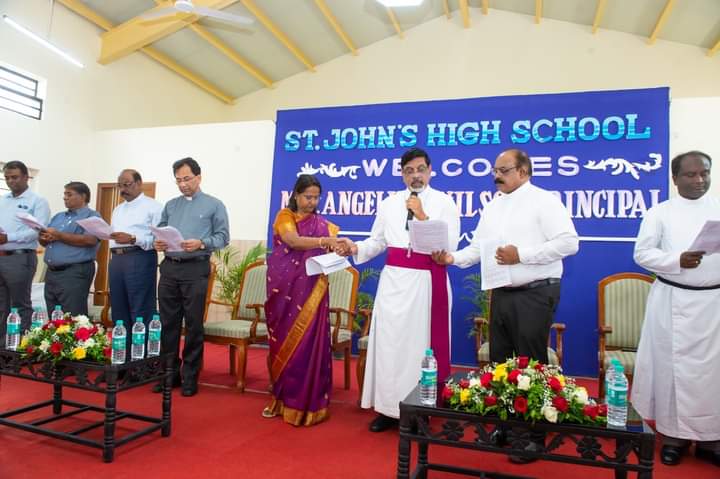 Installation of Principal St. John's High School | Karnataka Central ...